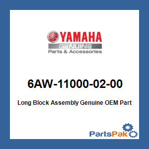 Yamaha 6AW-11000-02-00 Long Block Assembly; 6AW110000200
