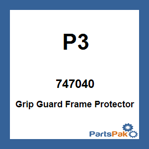 P3 Grip Guard Frame Protection Decals Weave Blue 747040 Motorcycle ...