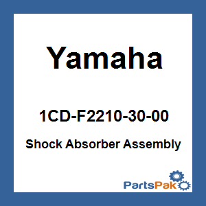 Yamaha 1CD-F2210-30-00 Shock Absorber Assembly; 1CDF22103000