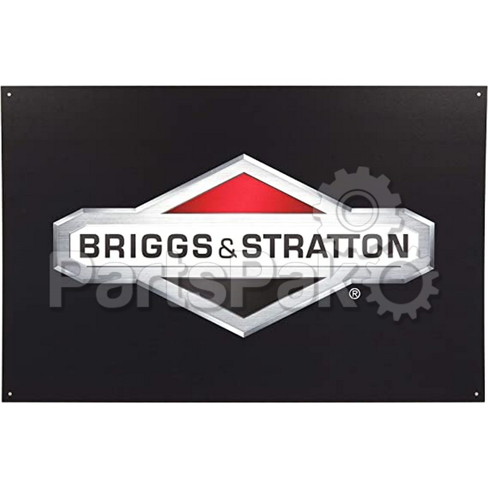 Briggs & Stratton AM9873A Black Aluminum Logo Sign 3X2
